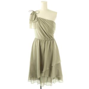 ワンショルダー ドレス ワンピース ひざ丈 38 ミントグレー /DF OS SH（2025/09/11買取） - MARIKO KOHGA ...